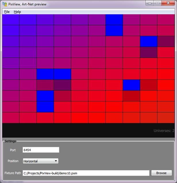 GitHub - pixout/PixView: Emulates lighting device and displays ArtNet ...